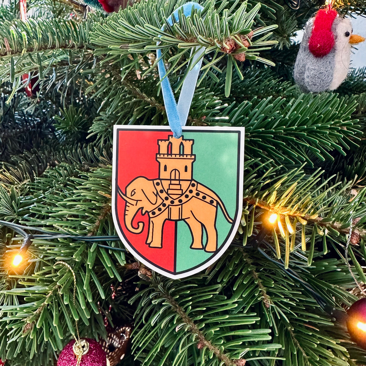 Coventry Coat of Arms Christmas decoration – Etch & Pin